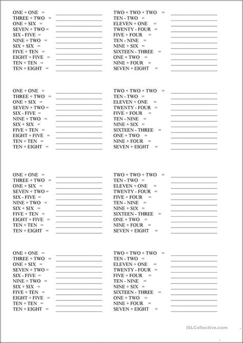 Numbers In Word Form Worksheet Printable Word Searches