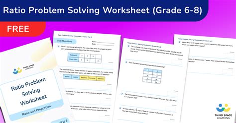 Free Ratio Problem Solving Worksheet