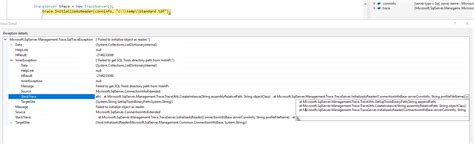 Sql Server Traceserver Throws This Exception Failed To Get Sql Tools Directory Path From