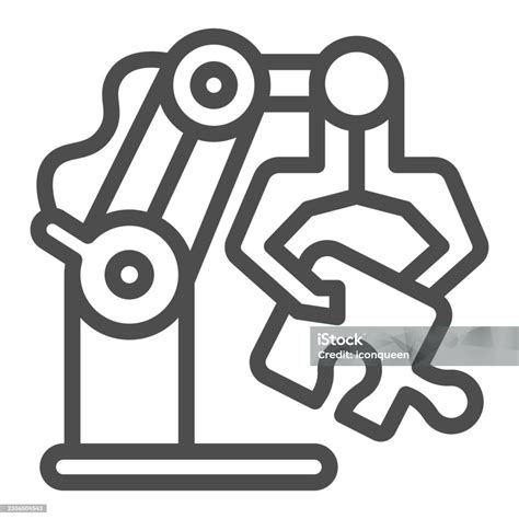 로봇 발톱 퍼즐 조각 선 아이콘 신경 데이터 세트 개념 벡터 그래픽입니다 흰색 배경에 로봇 손 기호 모바일 또는 웹 디자인용 개요 스타일 아이콘을 위한 훈련 로봇 논리 게임