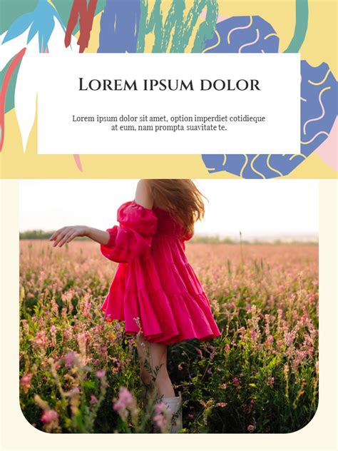 Spring Flower Theme Template Powerpoint