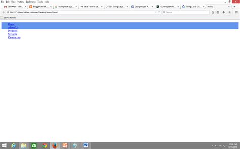 HTML Menus Website Menu Using HTML And CSS