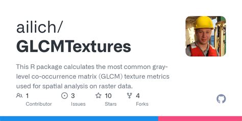 github ailich glcmtextures this r package calculates the most common