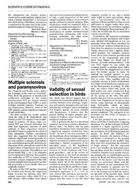 Pdf Validity Of Sexual Selection In Birds Dokumentips