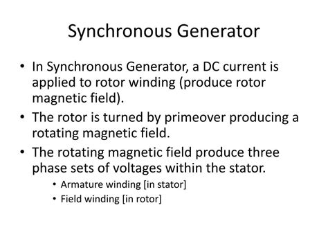Ppt Synchronous Generator Powerpoint Presentation Free Download Id 5126174