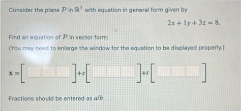 solved consider two planes in r3 given by the equations