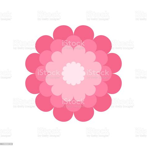 다채로운 벡터 추상 꽃 아이콘 로고입니다 배너 포스터 프로모션 웹 사이트 온라인 쇼핑 광고를위한 간단한 최소 평면 아트 스타일 꽃 식물에 대한 스톡 벡터 아트 및 기타