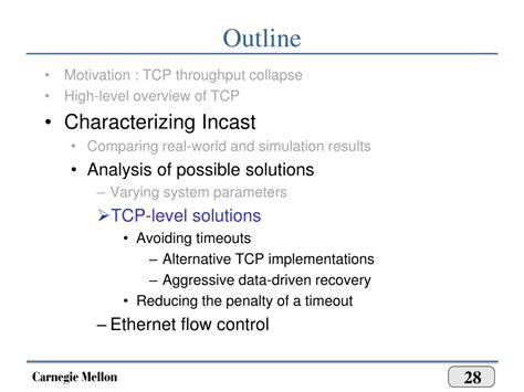 Ppt Tcp Throughput Collapse In Cluster Based Storage Systems