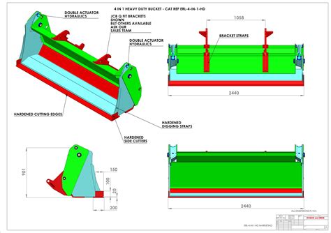 4 In 1 Bucket Multi Purpose Buckets For Telehandlers And Tractor Front End Loaders Evans And