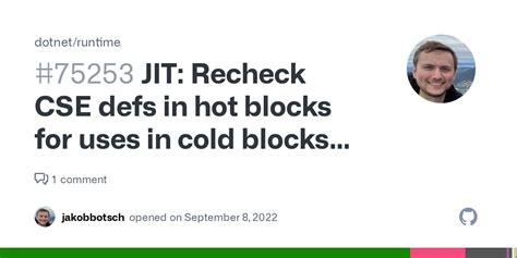 JIT Recheck CSE Defs In Hot Blocks For Uses In Cold Blocks On Non