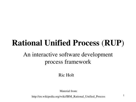 PPT Rational Unified Process RUP PowerPoint Presentation Free Download ID 735066