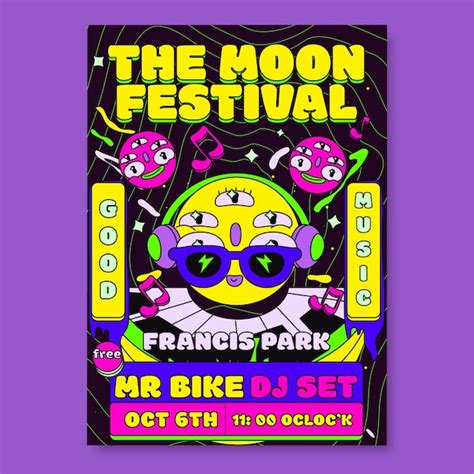 Free Vector Gradient Vertical Poster Template For Lantern Festival