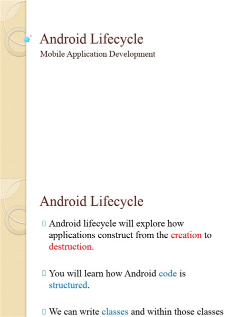 Android Lifecycle Pdf Method Computer Programming Inheritance