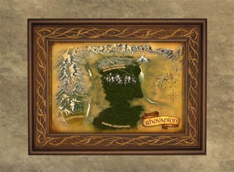 Item Small Map Of Lothlórien 2nd Edition Lotro