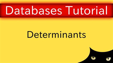 database normalization determinants database tutorial 6f youtube