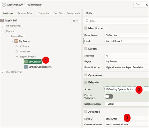 Oracle APEX Add Checkbox Item To IR And Maintaining Checkboxes State
