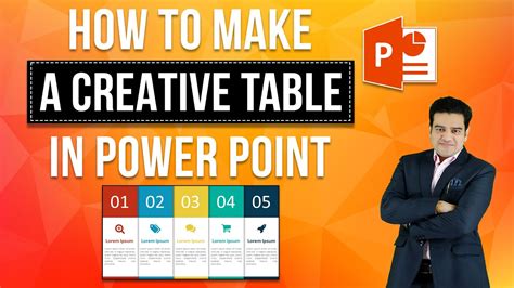 How To Make A Creative Table Format In Powerpoint Powerpoint Tables