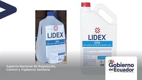 Alerta por falsificación del dispositivo médico LIDEX OPA Solución Ortoftalaldehído en el