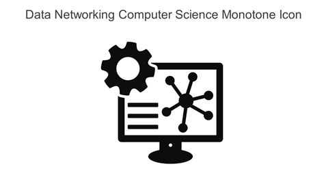 Data Networking Computer Science Monotone Icon In Powerpoint Pptx Png
