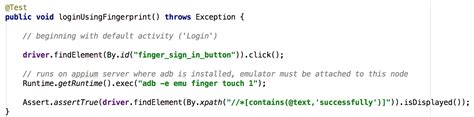 Using Appium To Test Fingerprint Authentication On Android Devices