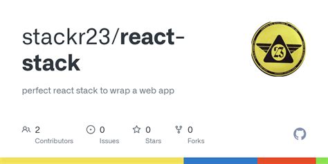 Github Stackr React Stack Perfect React Stack To Wrap A Web App