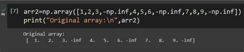 usage of nan to num in replacing nan and infinity askpython