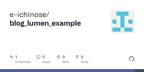 Github E Ichinosebloglumenexample