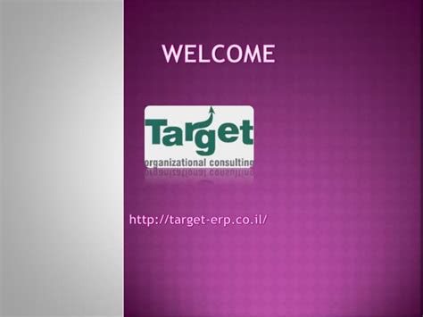 Target Erp Ppt