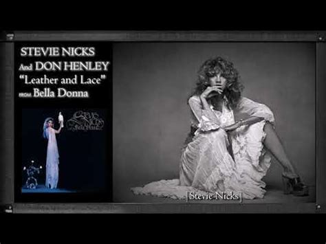 Stevie Nicks And Don Henley Leather And Lace With Lyrics Youtube