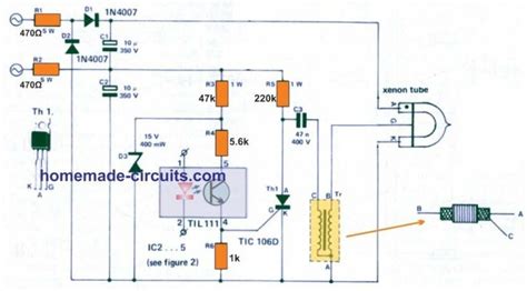 Xenon Strobe Circuit Circuit Diagram