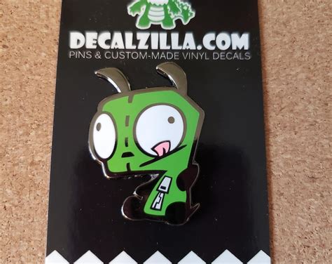 Invader Zim Gir Enamel Pin For Clothes Backpacks And More Etsy