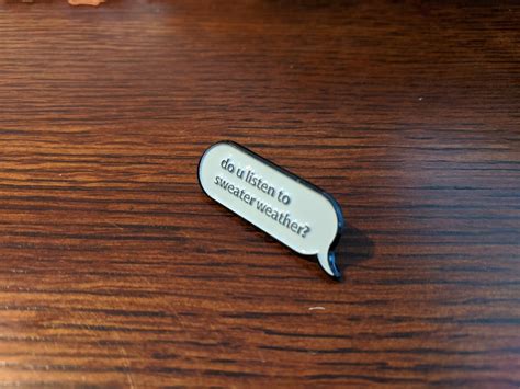 Do You Listen To Sweater Weather Code Bisexual Enamel Pin Etsy