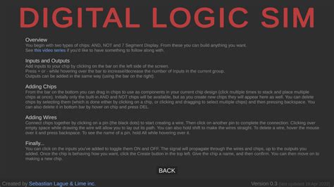 Digital Logic Sim 2 By Lime Inc Digital Logic Sim 2 By Lime Inc