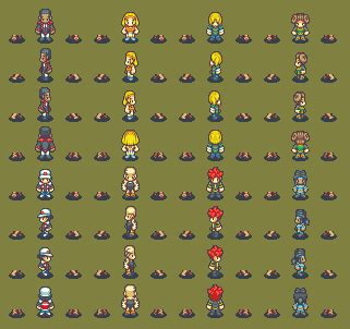 Rpg Maker Vx Ace Battle Sprite Template Deviantart Glamjes