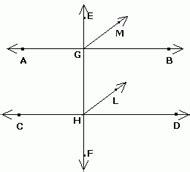 In Figure EF Is A Transversal To Two Parallel Lines AB And CD GM Ad