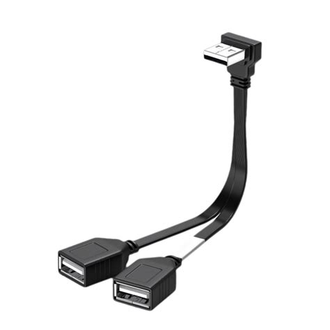 Guaber USB 1 To 2 Splitter Cable Male To Female Extension Adapter 480Mbps Data Transfer For PC