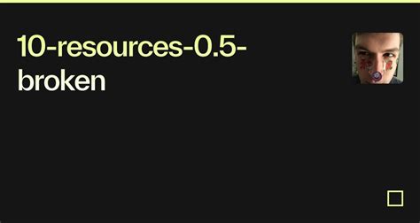 10 Resources 05 Broken Codesandbox
