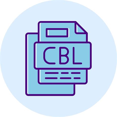 Cbl File Line Dual Tone Circle Icon 47477586 Vector Art At Vecteezy