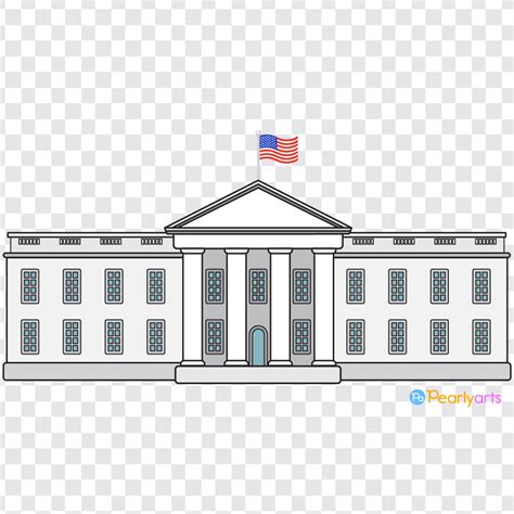 Free White House Clipart Png File Pearly Arts