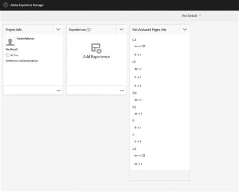 Aem Projects Dashboard With Custom Project Tile Aem Corner