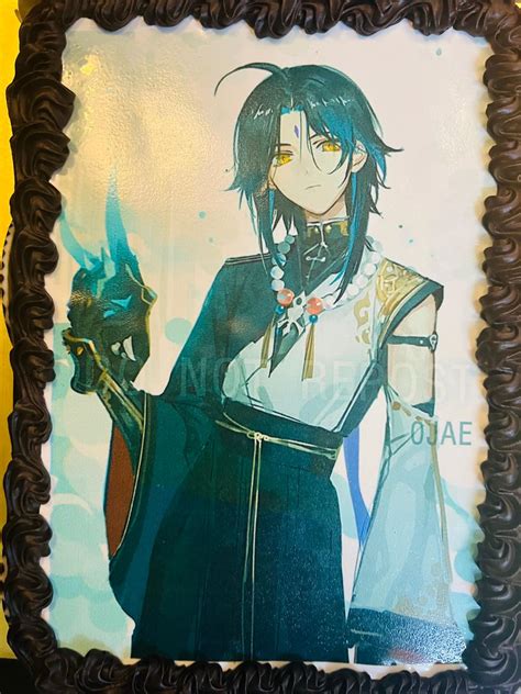 Xiao Cake For My 19th Birthday Ignore The Text On It Rgenshinimpact