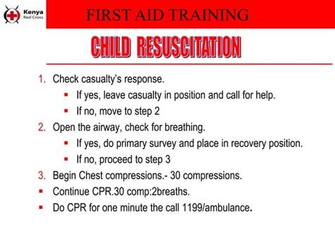 FIRST AID PPT Red Cross Pptx
