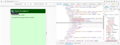 Testing Ionic 4 Cannot Set Color For Ion Menu Button · Issue 14825 · Ionic Teamionic