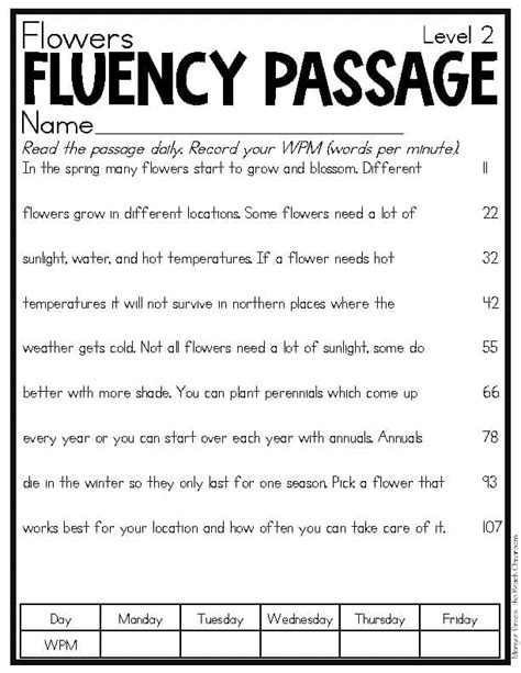 2nd Grade Differentiated Reading Passages Fluency Comprehension May