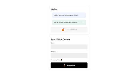 github bsaii tipping defi dapp a decentralized buy me a coffee smart contract that allows