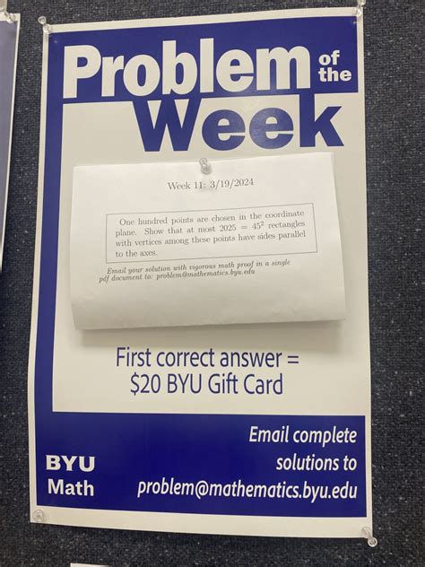 Byu Math On Linkedin Hello All Math Enthusiasts This Is The Problem