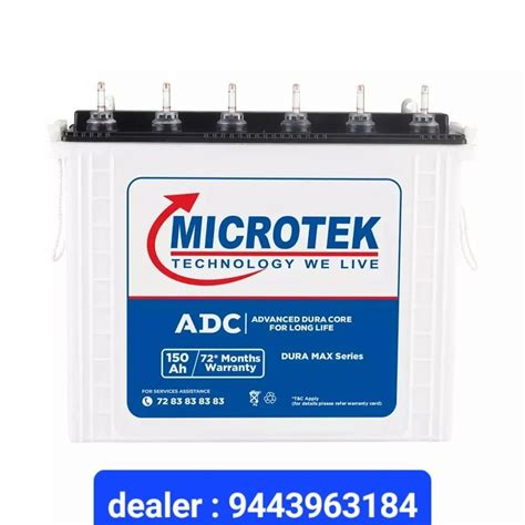 Microtek Inverter Batteries 150 Ah At Rs 14000 In Bhavani Id