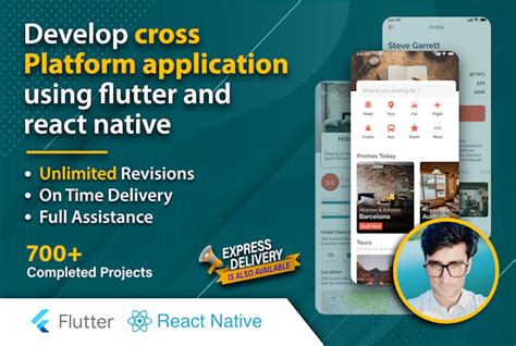 Develop Android And Ios Mobile App Using Flutter Or React Native By