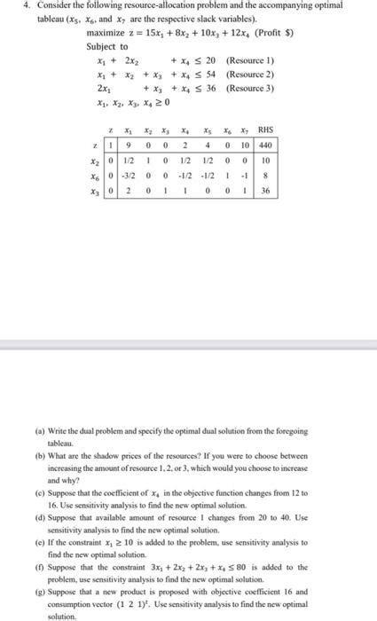 Solved 4 Consider The Following Resource Alloca Solutioninn