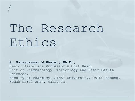 Role Of Preclinical Studies In Drug Discovery Pptx